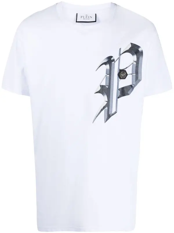 Philipp Plein Graphic-print Cotton T-shirt - White
