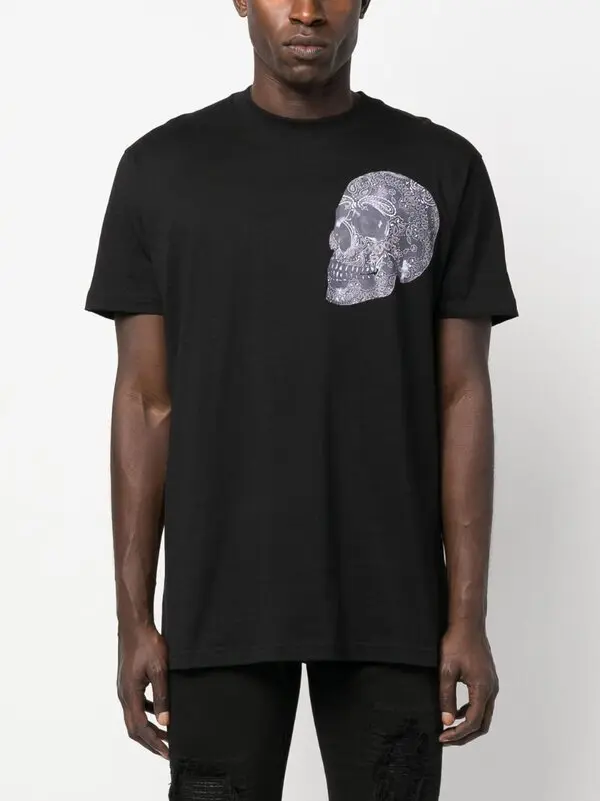 Philipp Plein Skull-print Cotton T-shirt - Black