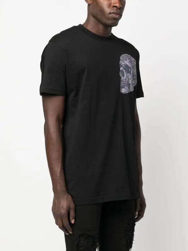 Philipp Plein Skull-print Cotton T-shirt - Black