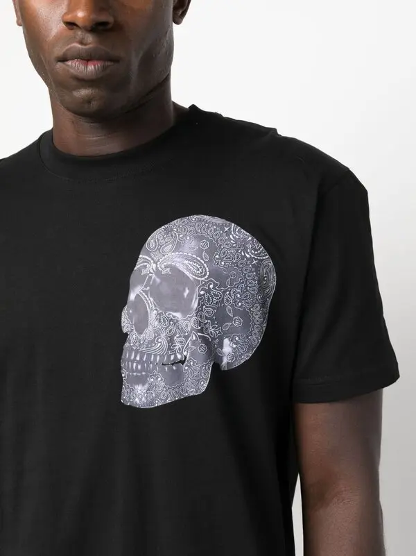 Philipp Plein Skull-print Cotton T-shirt - Black