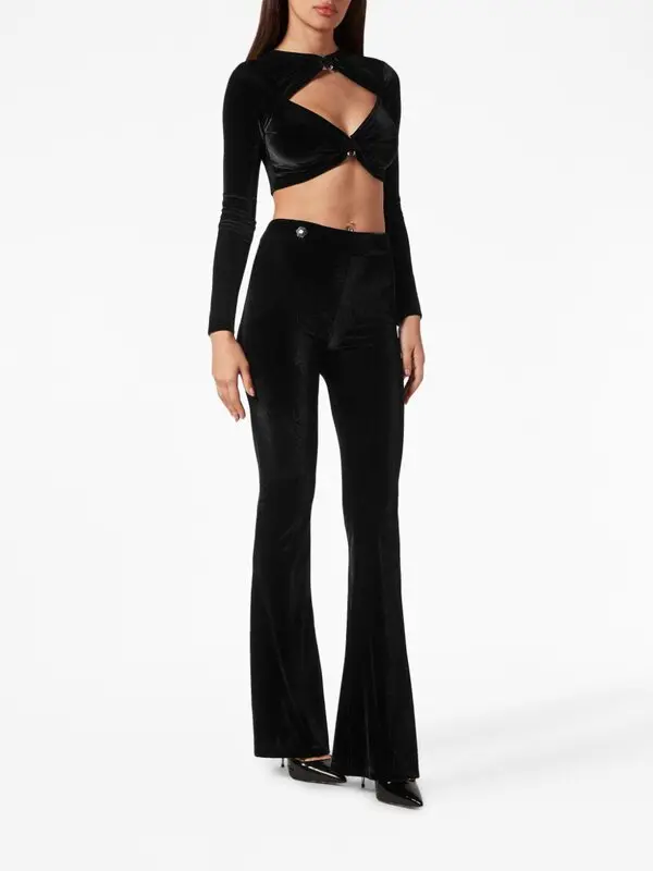Philipp Plein High-waisted Flared Leggings