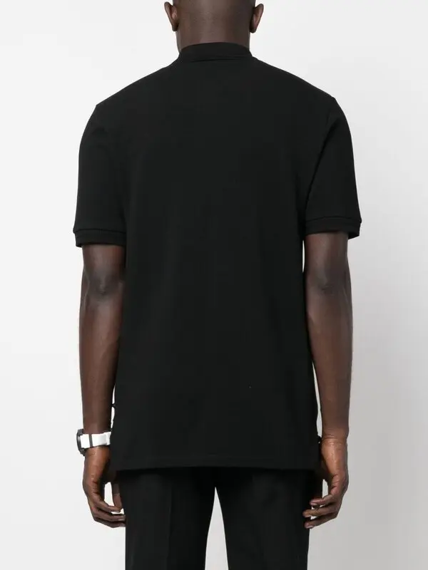 Philipp Plein Logo-print Short-sleeved Polo Shirt - Black