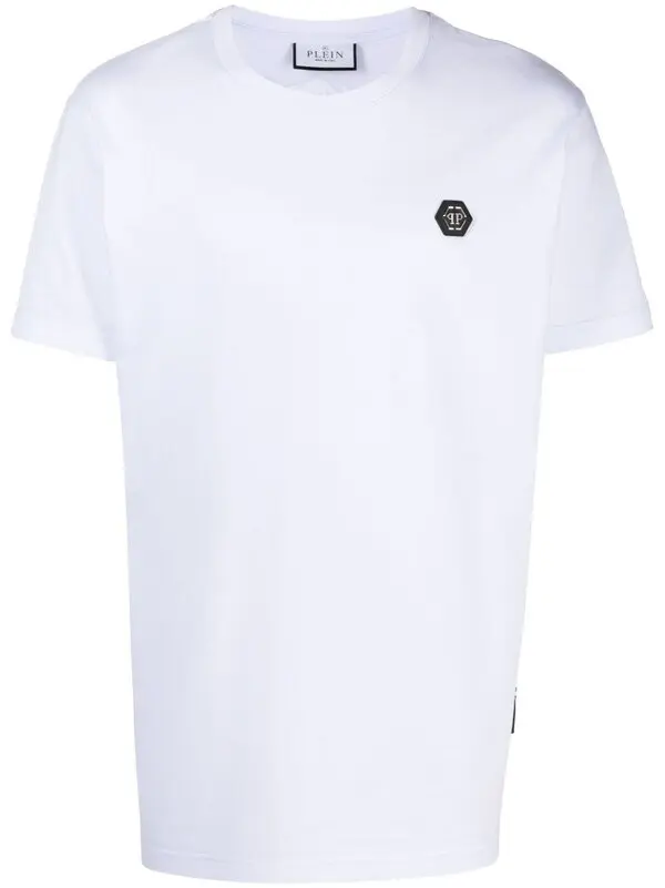 Philipp Plein Skull&bones-print Cotton T-shirt - White
