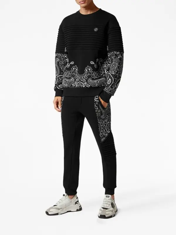 Philipp Plein Paisley-print Cotton Sweatshirt