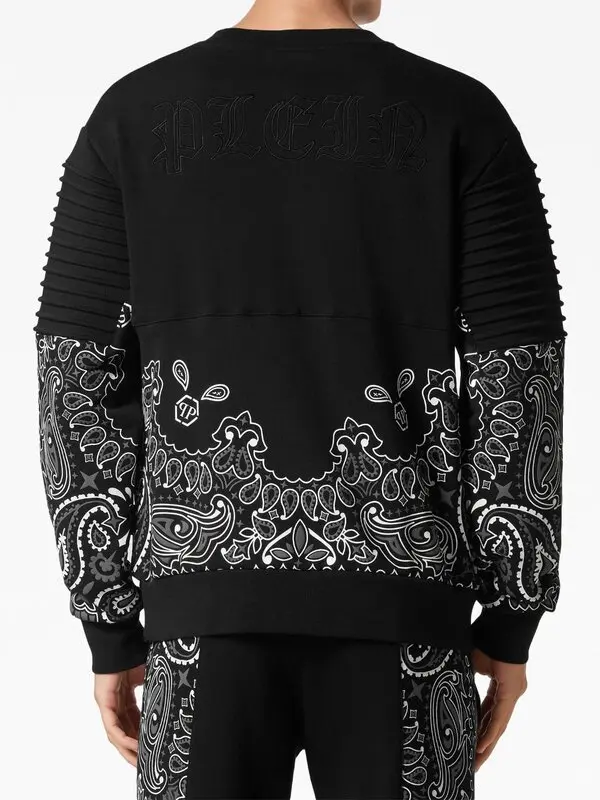 Philipp Plein Paisley-print Cotton Sweatshirt
