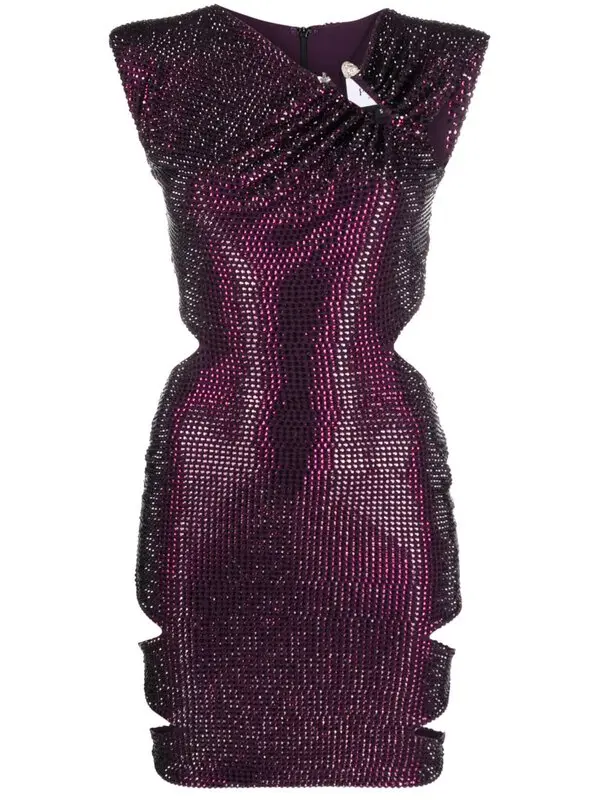 Philipp Plein Crystal-embellished Minidress