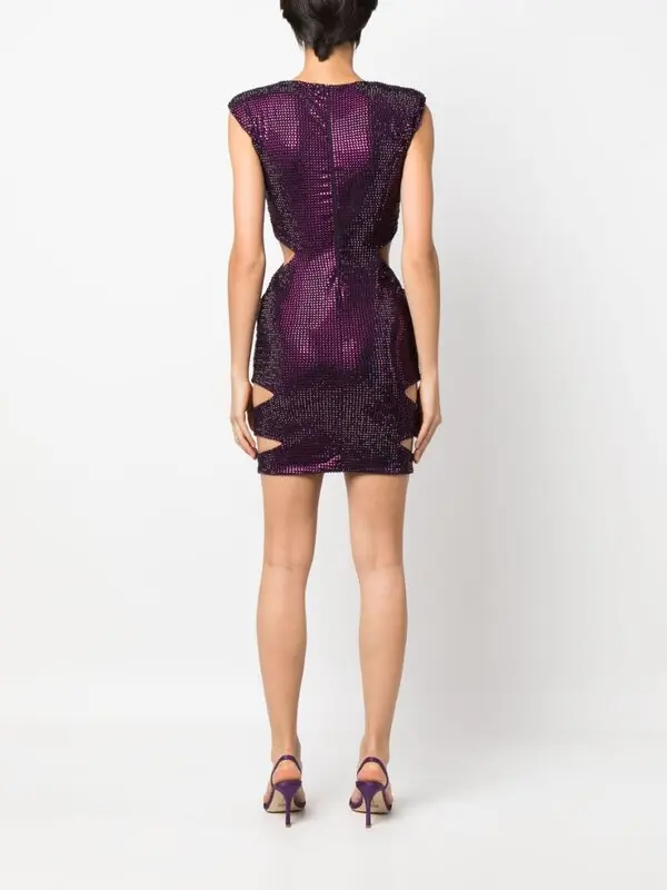 Philipp Plein Crystal-embellished Minidress