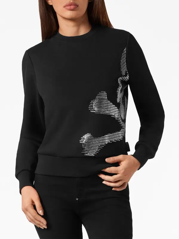 Philipp Plein Skull & Bones Cotton Sweatshirt