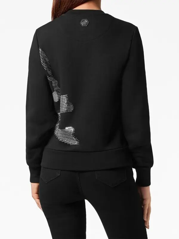 Philipp Plein Skull & Bones Cotton Sweatshirt