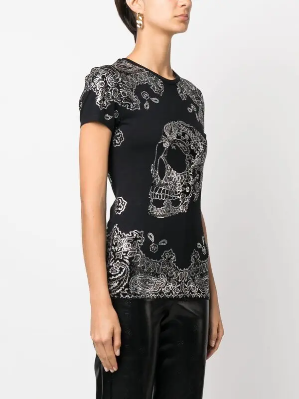 Philipp Plein Bandana Rhinestone-embellished T-shirt