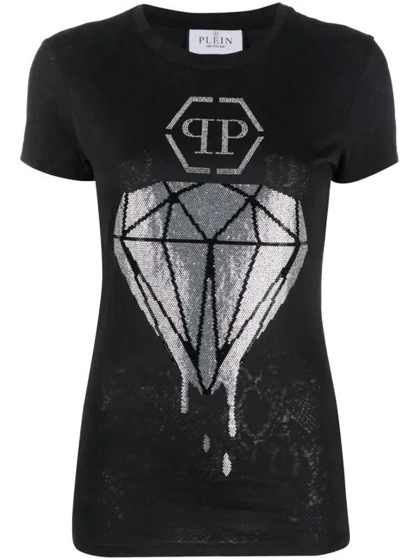 Philipp Plein Rhinestone-embellished T-shirt