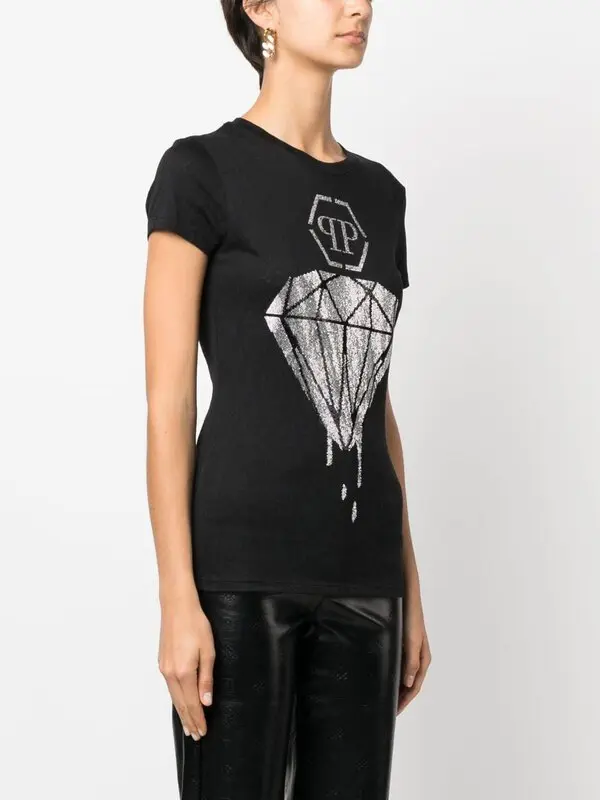 Philipp Plein Rhinestone-embellished T-shirt