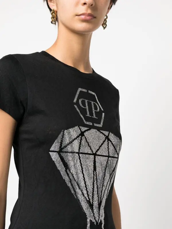 Philipp Plein Rhinestone-embellished T-shirt
