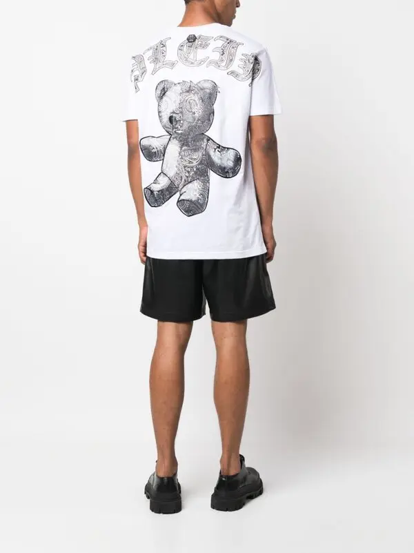 Philipp Plein Teddy Bear Paisley-print T-shirt - White