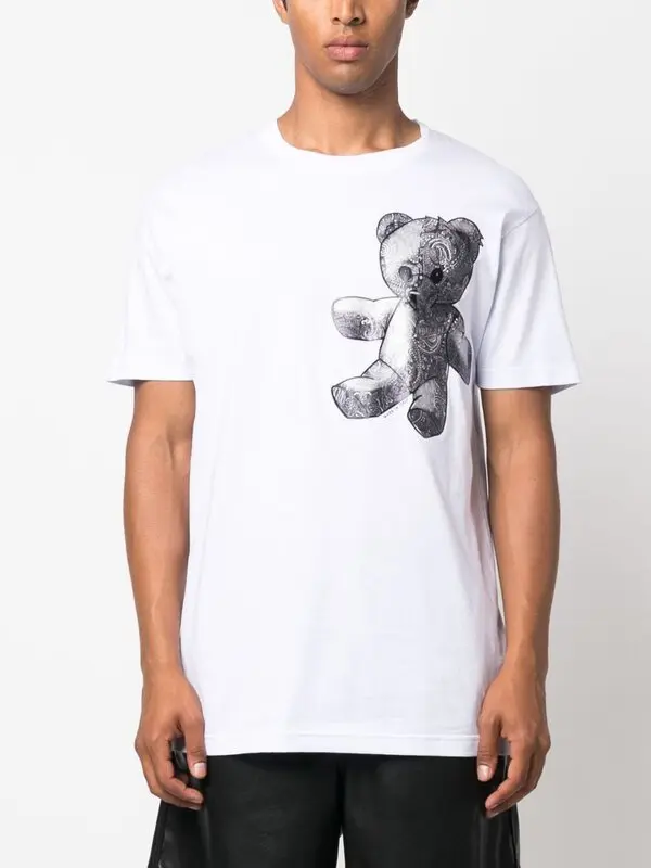 Philipp Plein Teddy Bear Paisley-print T-shirt - White