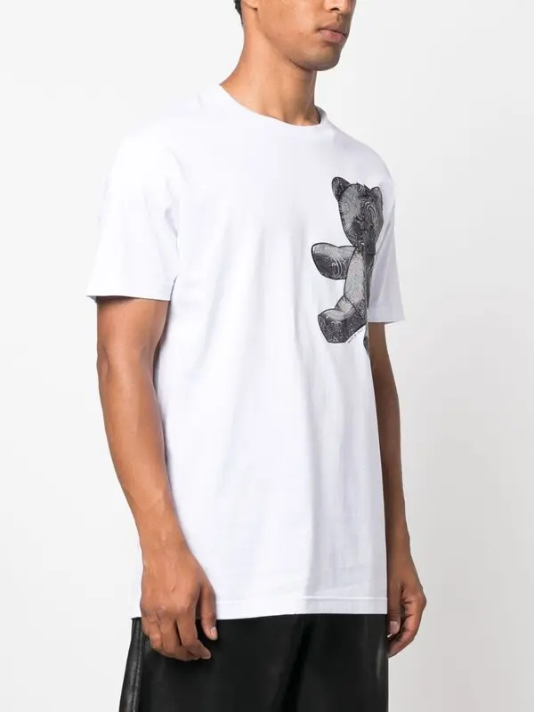Philipp Plein Teddy Bear Paisley-print T-shirt - White