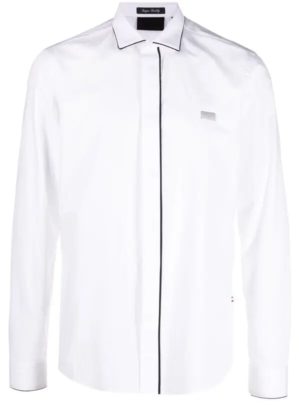Philipp Plein Sugar Daddy Contrasting-trim Shirt