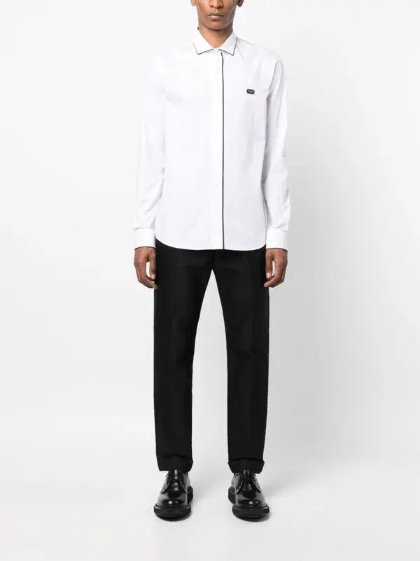 Philipp Plein Sugar Daddy Contrasting-trim Shirt
