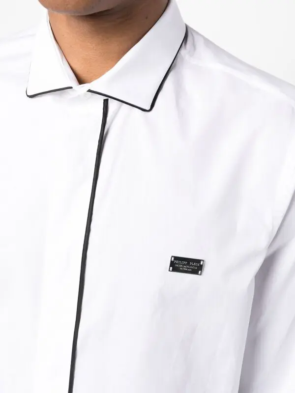 Philipp Plein Sugar Daddy Contrasting-trim Shirt