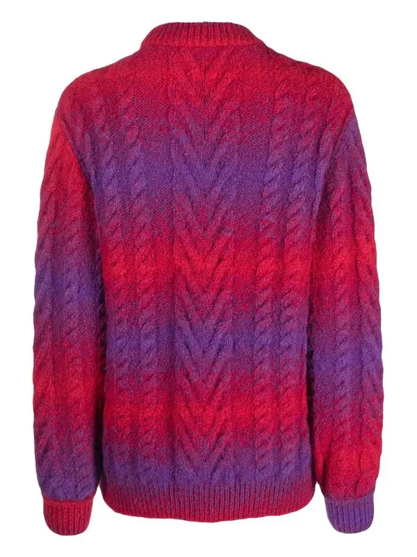 Philipp Plein Two-tone Knitted Jumper - Red