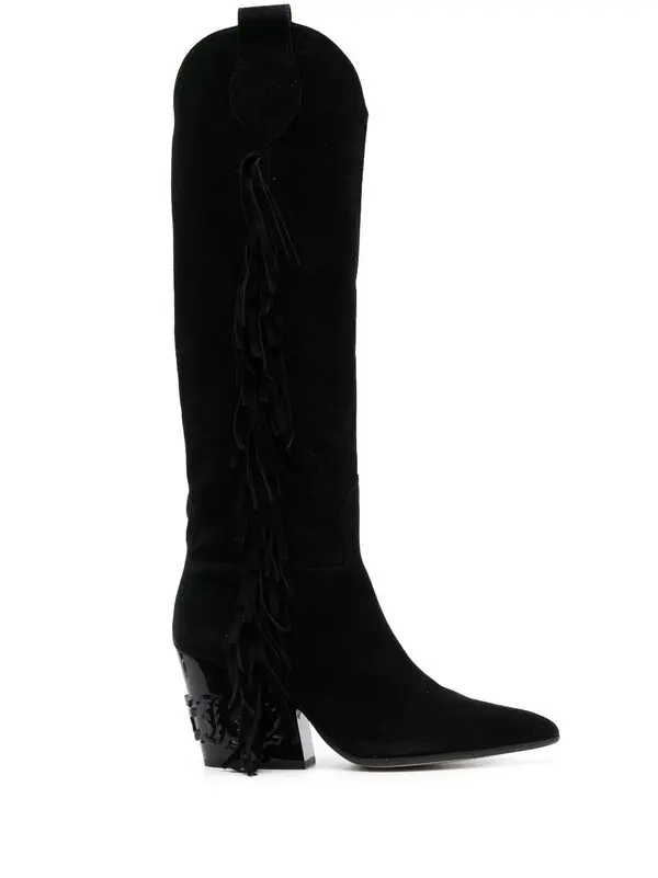 Philipp Plein Calf-leather Cowboy Boots