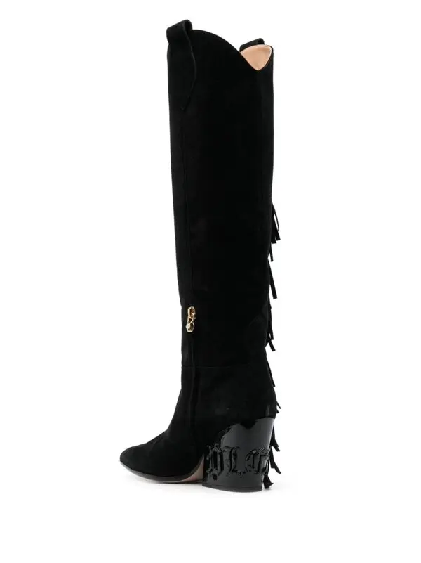 Philipp Plein Calf-leather Cowboy Boots
