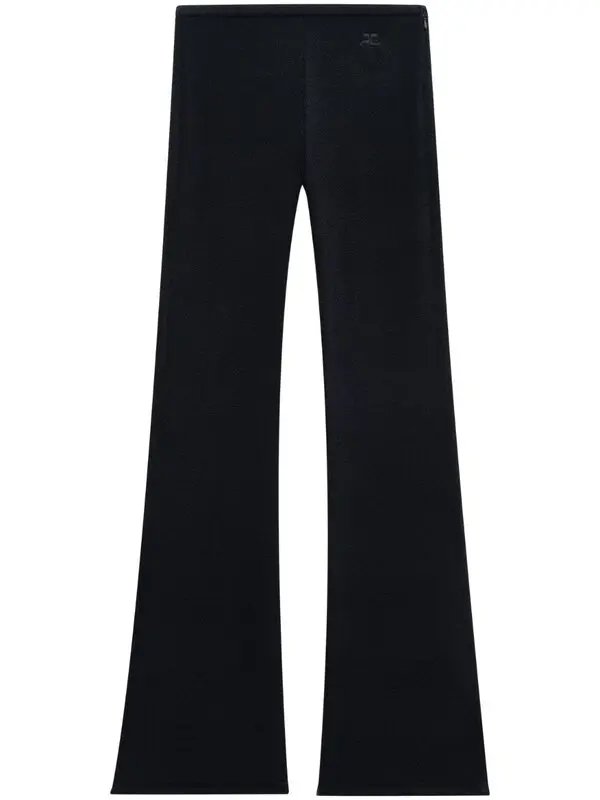 COURREGES Heritage Low-rise Trousers - Black