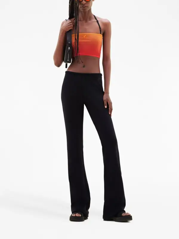 COURREGES Heritage Low-rise Trousers - Black