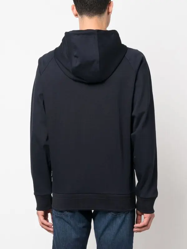 BOSS Logo-patch Drawstring Hoodie