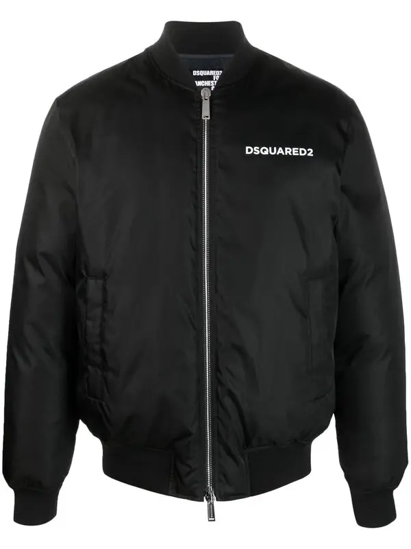 Dsquared2 X Manchester City Logo-print Bomber Jacket