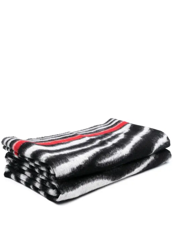 Missoni Graphic-print Wool Blanket - Black