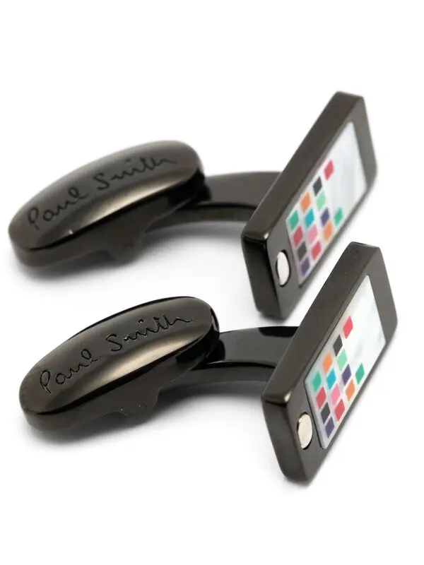 Paul Smith Phone Logo-engraved Cufflinks