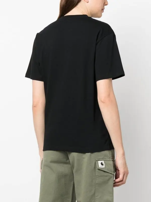 Carhartt Work In Progress Logo-patch Organic Cotton T-shirt - Black
