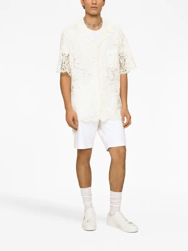 Dolce & Gabbana Logo-plaque Denim Shorts