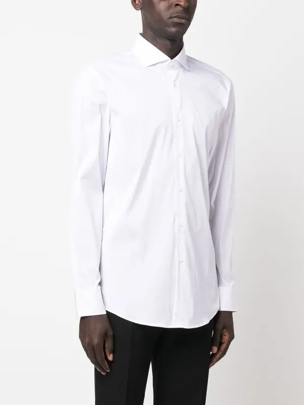 BOSS Slim-fit Shirt In Easy-iron Cotton-blend Poplin - White