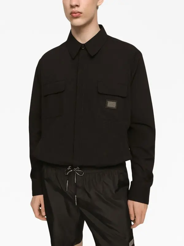 Dolce & Gabbana Logo-plaque Long-sleeve Shirt