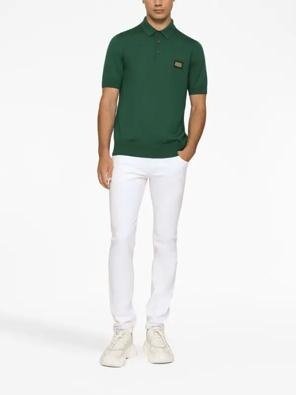 Dolce & Gabbana Stretch-cotton Skinny Jeans - White
