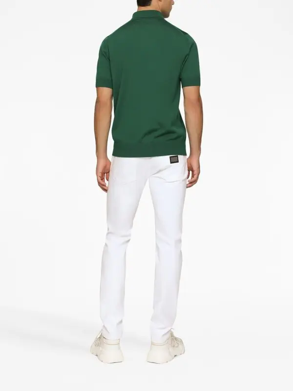 Dolce & Gabbana Stretch-cotton Skinny Jeans - White