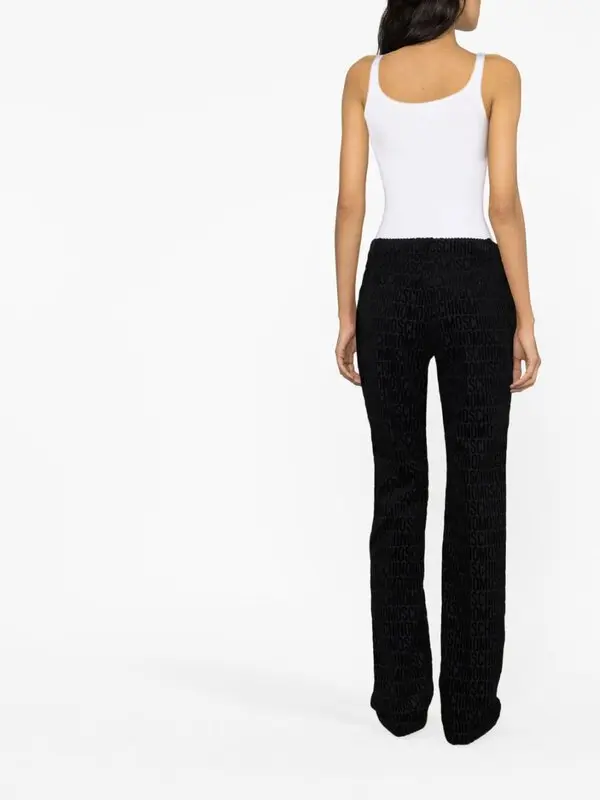 Moschino Monogram-print Tailored Trousers