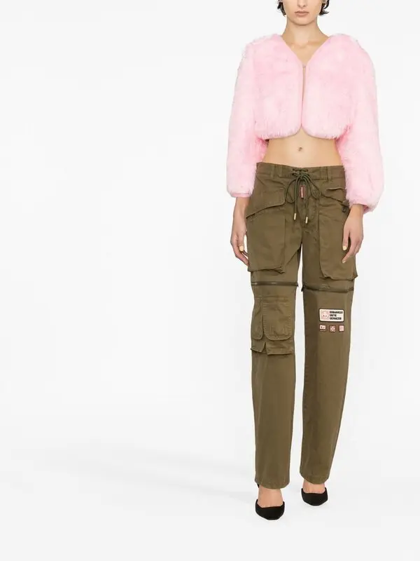 Dsquared2 Faux Fur Cropped Jacket