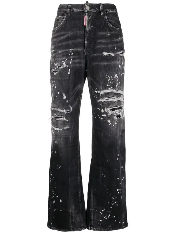 Dsquared2 Distressed Bootcut Jeans