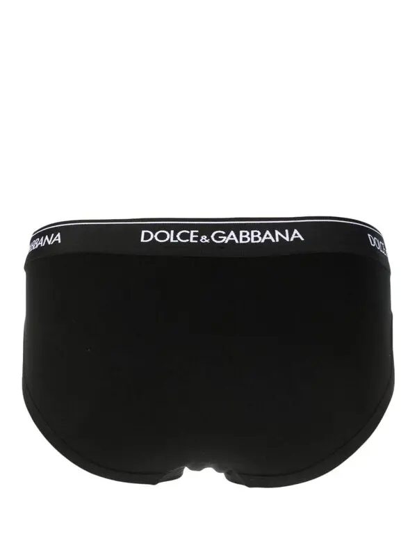 Dolce & Gabbana Logo-waistband Brief - Black
