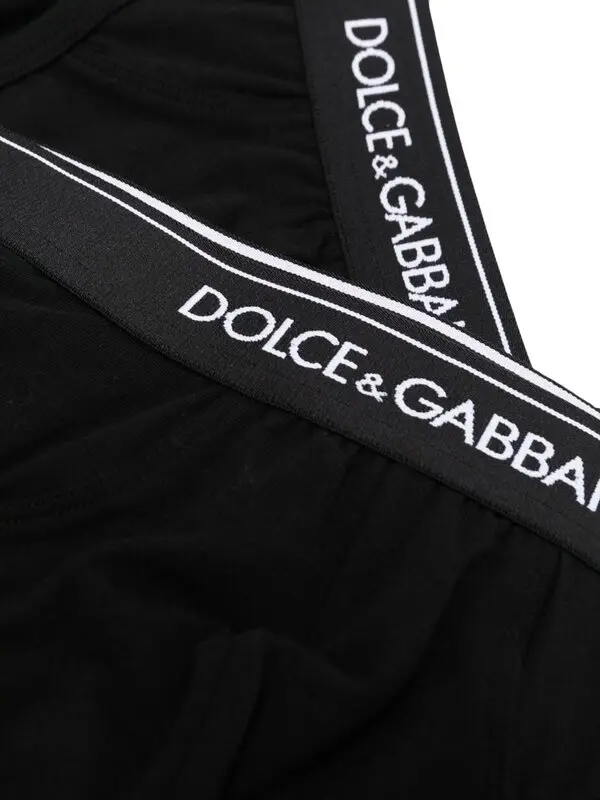 Dolce & Gabbana Logo-waistband Brief - Black