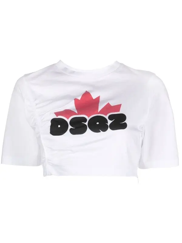 Dsquared2 Dsq2- Print Cropped T-shirt