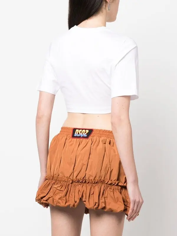 Dsquared2 Dsq2- Print Cropped T-shirt