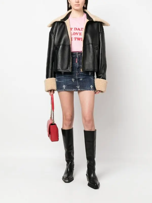 Dsquared2 Slogan-print Cotton T-shirt - Pink