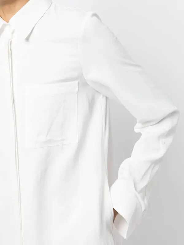 TWP Long-sleeve Maxi Shirt Dress - White