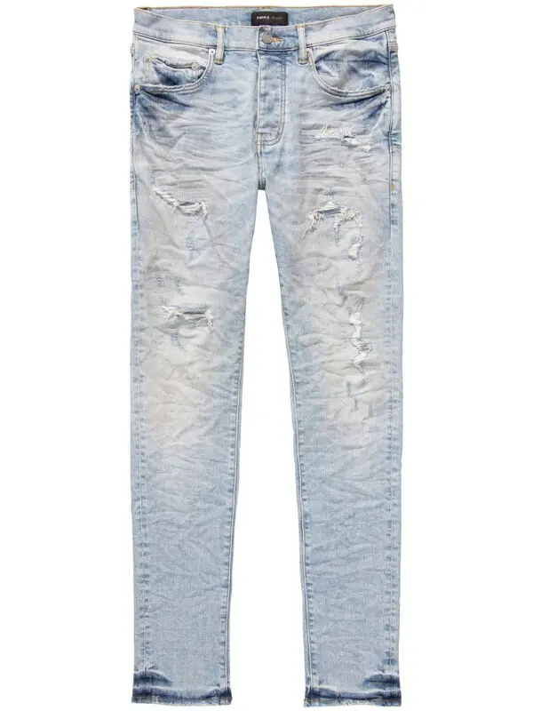 PURPLE BRAND Distressed Skinny Jeans - Blue