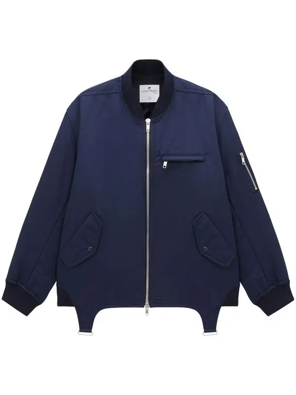 COURREGES Nylon Bomber Jacket