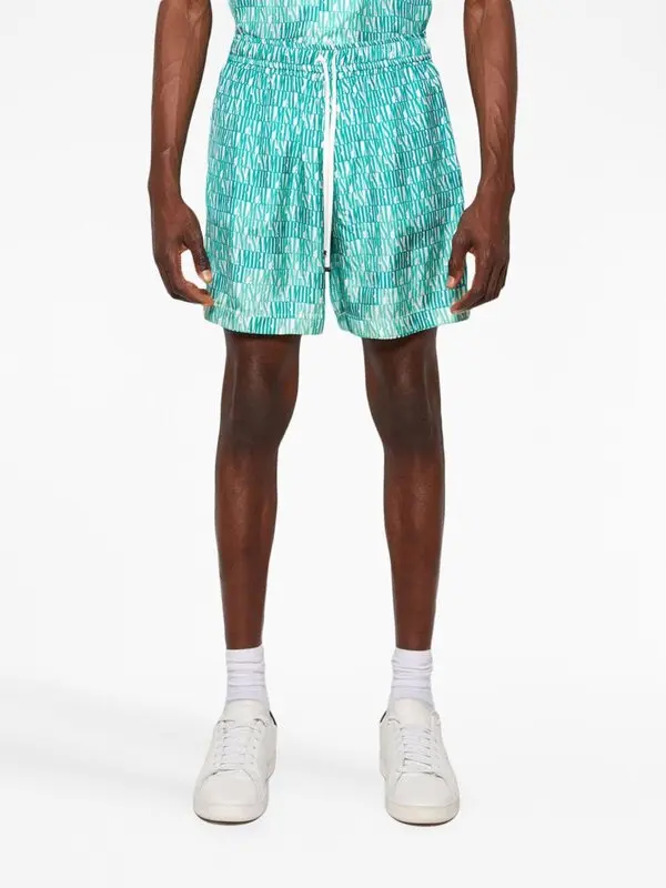 Amiri X Palm Logo-print Deck Shorts